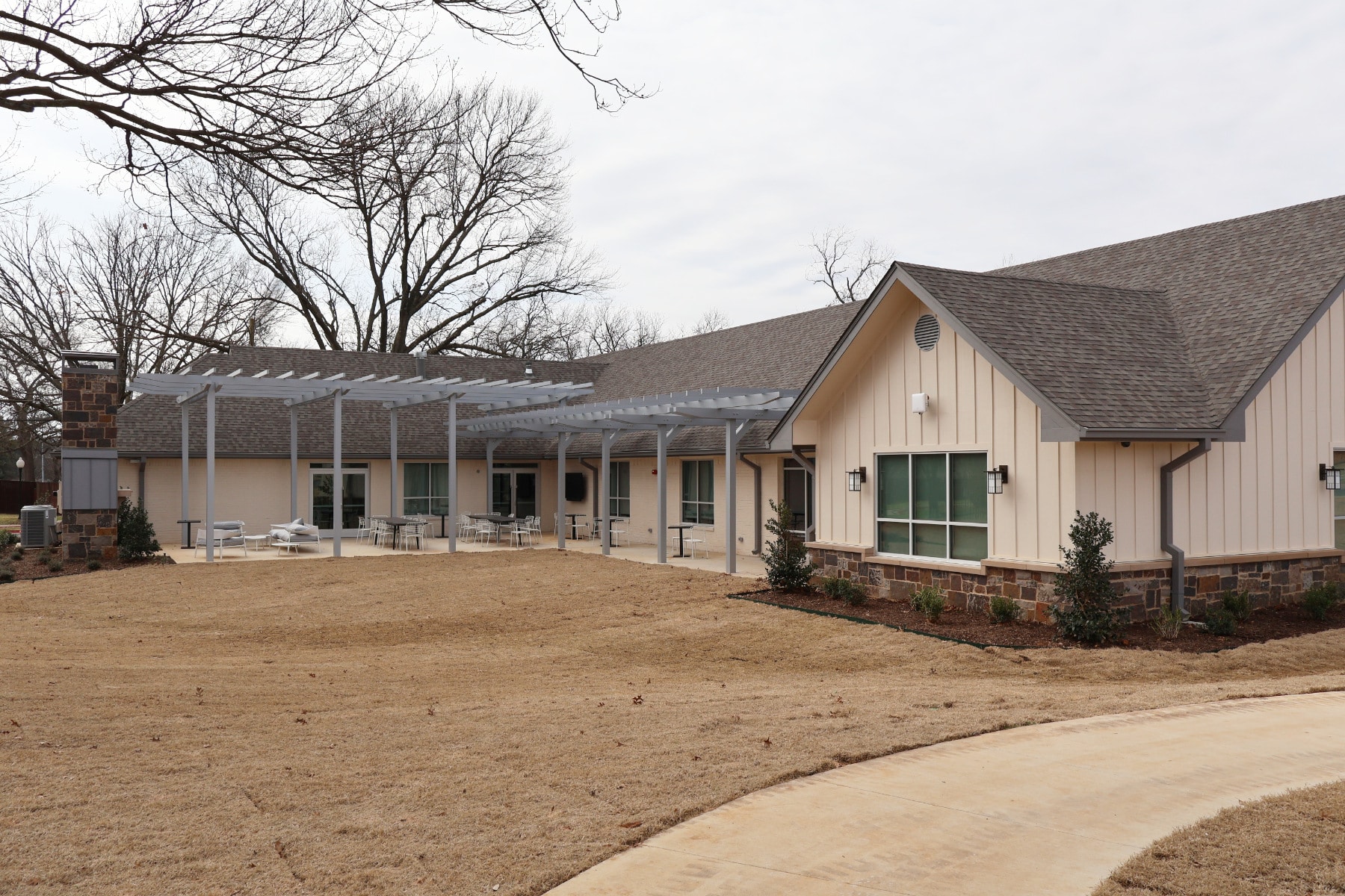 UTA Greek Life Community Center | Canopies, Walkway, & Trellis